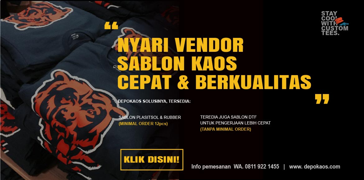 CARI VENDOR JASA SABLON KAOS? - Pusat Kaos Polos & Sablon Kaos Berkualitas
